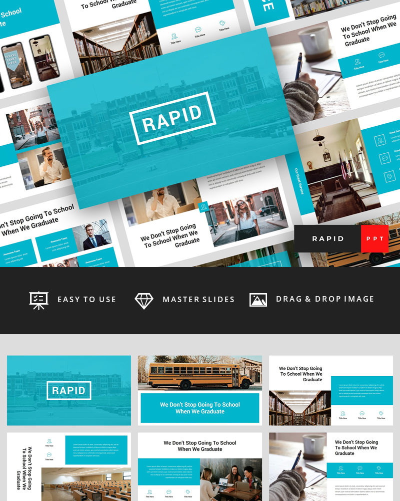 Rapid - Education, University, & School Presentation PowerPoint template