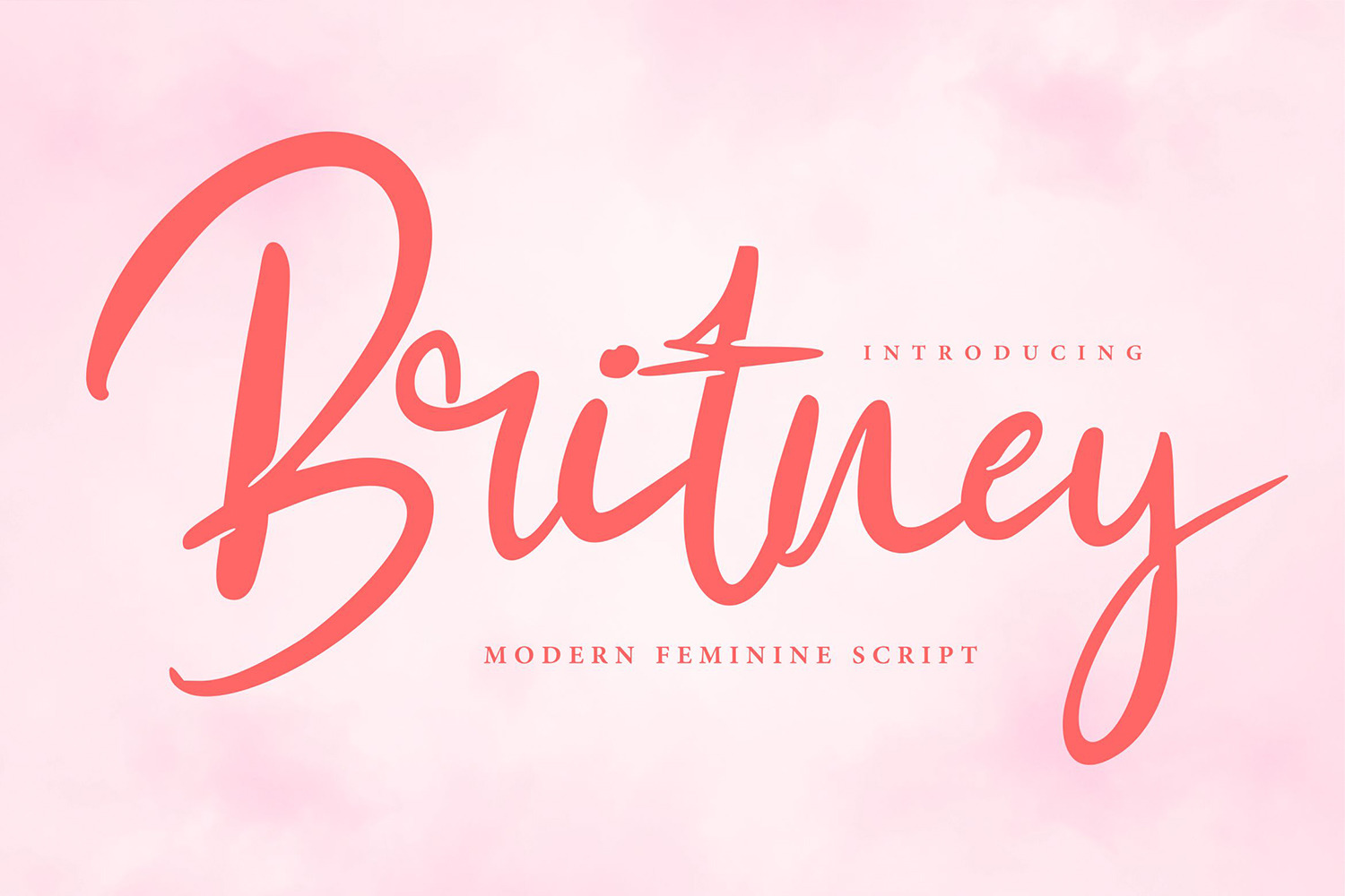 Britney | Modern Cursive Font #88308 - TemplateMonster