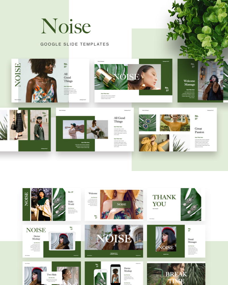 NOISE Google Slides #88342 - TemplateMonster