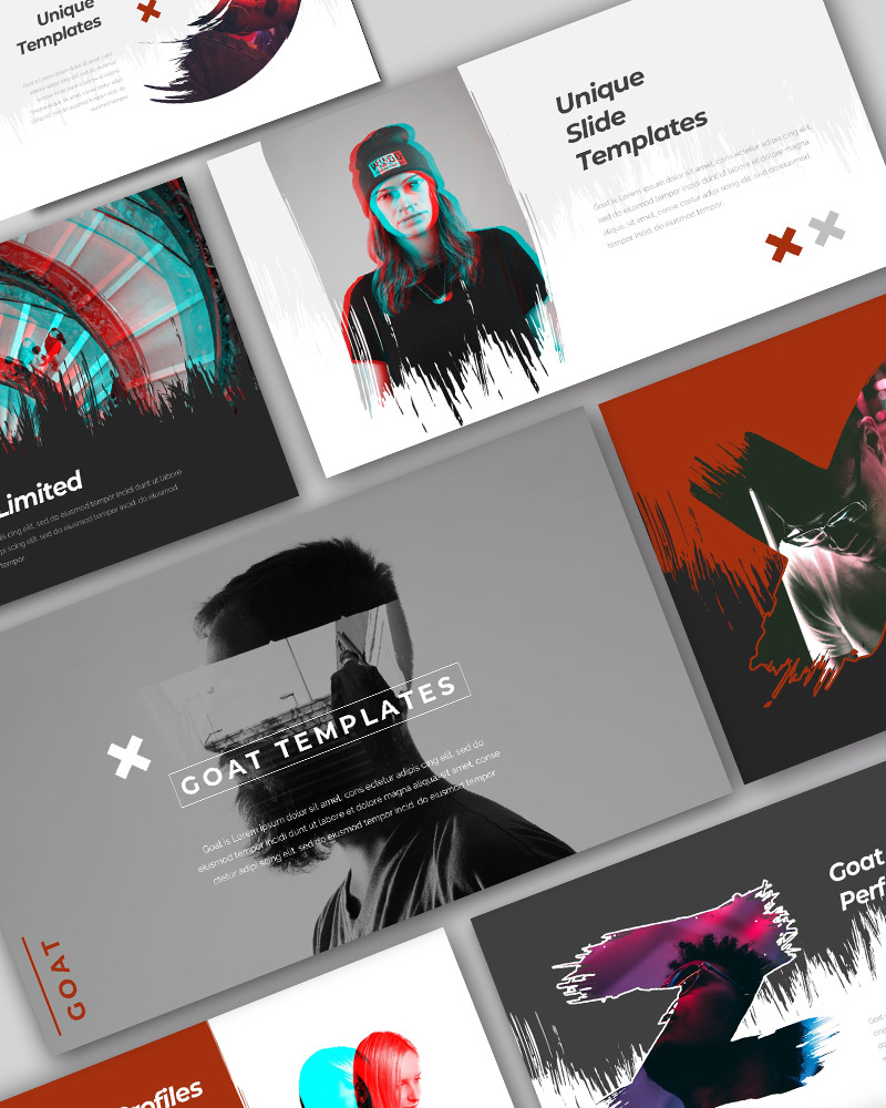 Goat Creative PowerPoint template #88543 - TemplateMonster