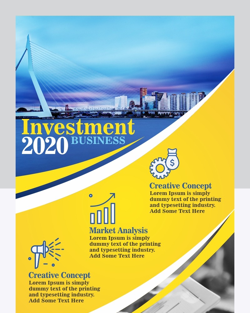 Investment Business Brochure Flyer - Corporate Identity Template