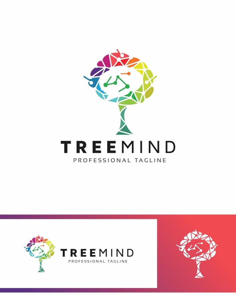 Tree Mind Logo Template #88515 - TemplateMonster