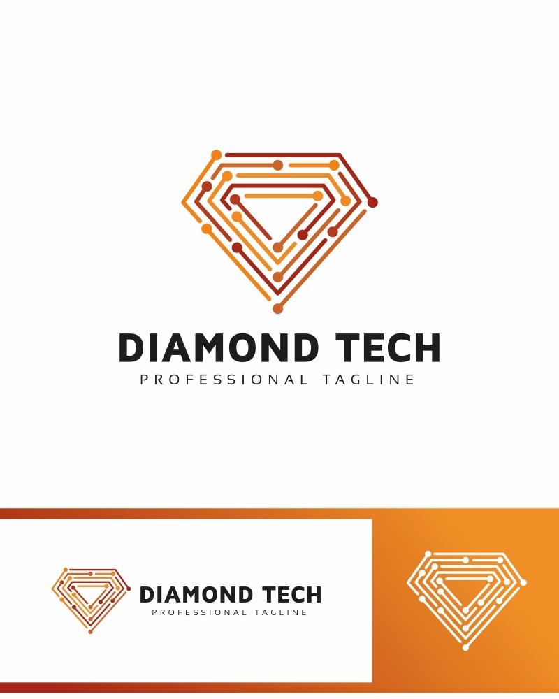 Diamond Tech Logo Template #88723 - TemplateMonster