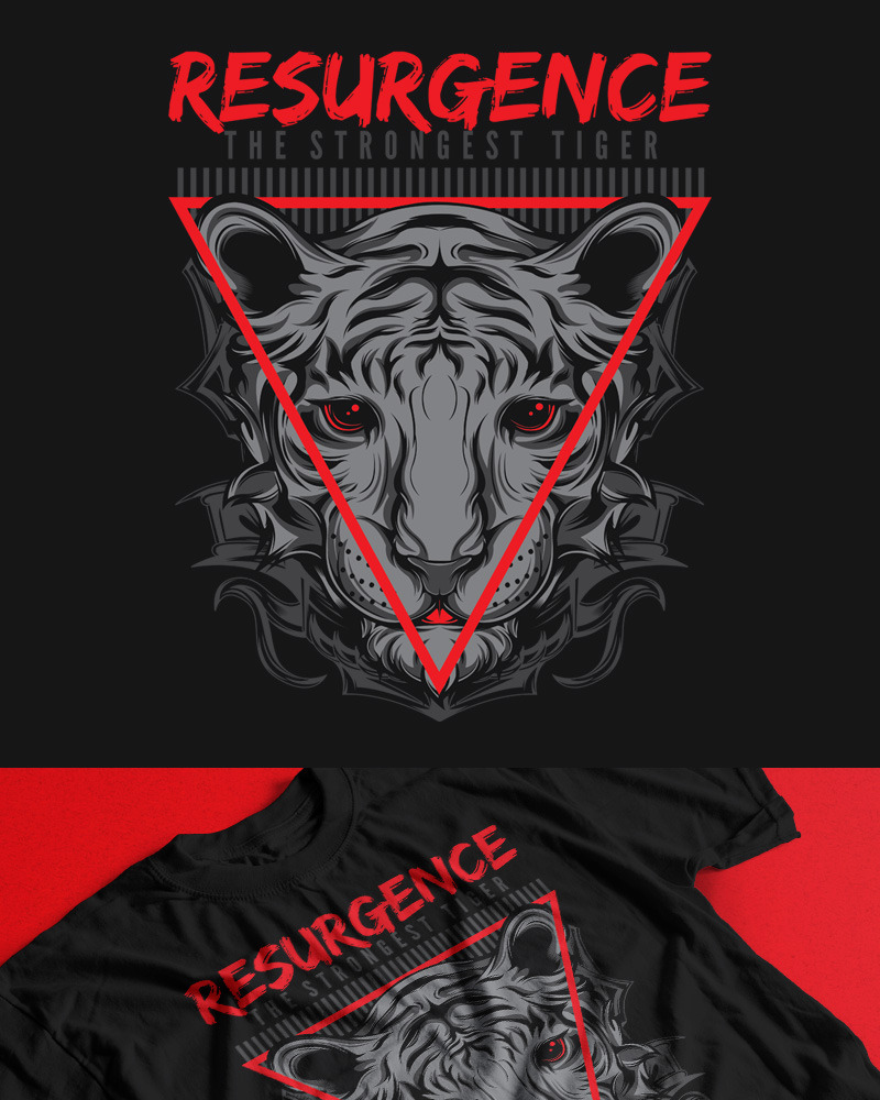Resurgence - T-shirt Design #88861 - TemplateMonster