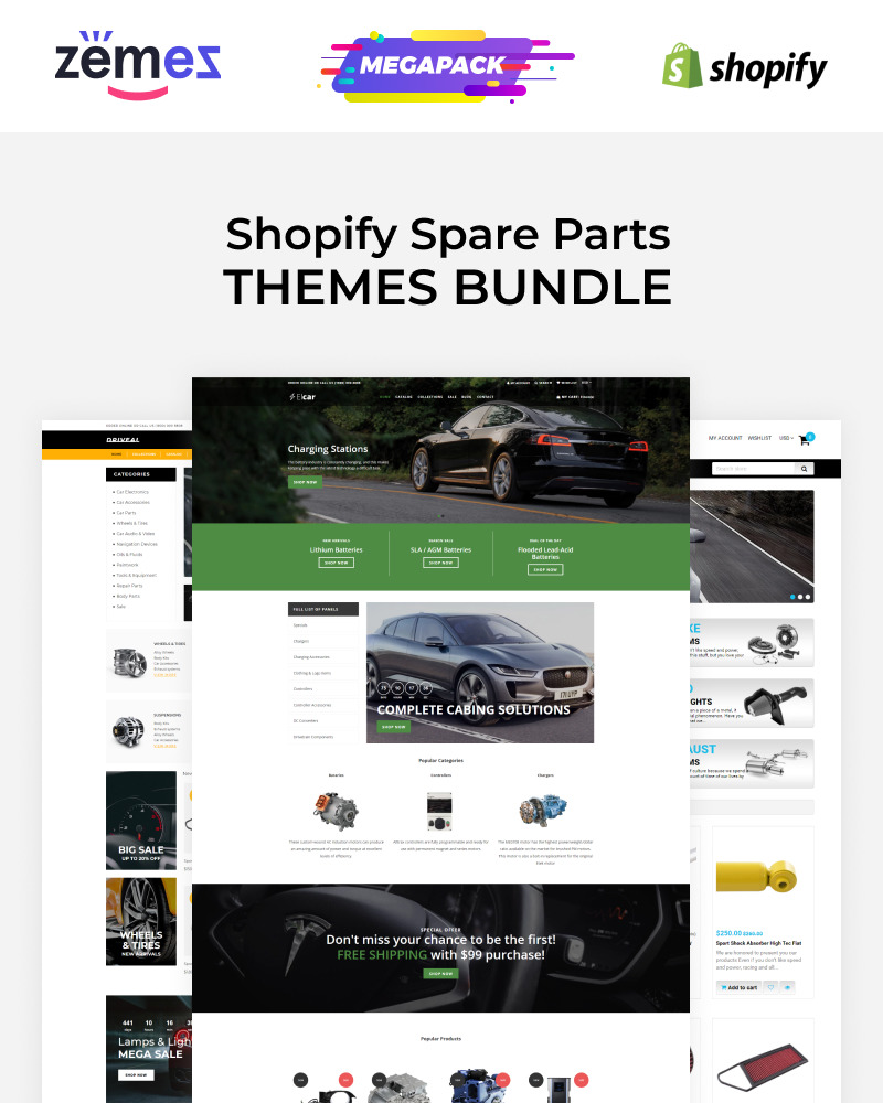 Spare Parts Themes Carromi Shopify Theme - TemplateMonster