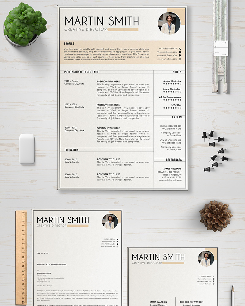 Martin Resume Template #89043 - TemplateMonster