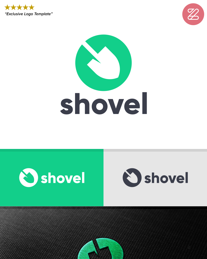 Shovel Logo Template #89040 - TemplateMonster