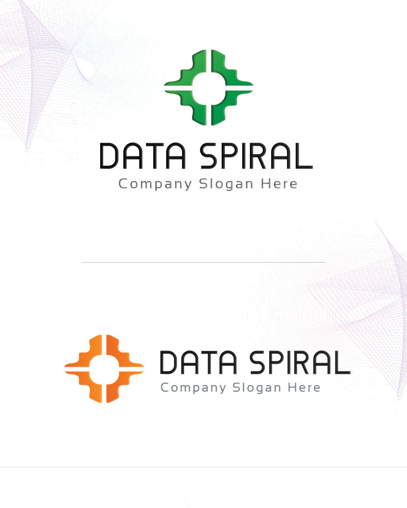 Data Spiral Logo Template #89183 - TemplateMonster