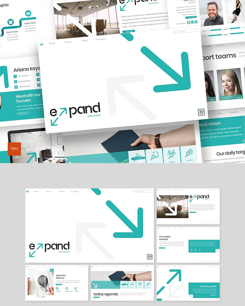 Expand PowerPoint template #89136 - TemplateMonster