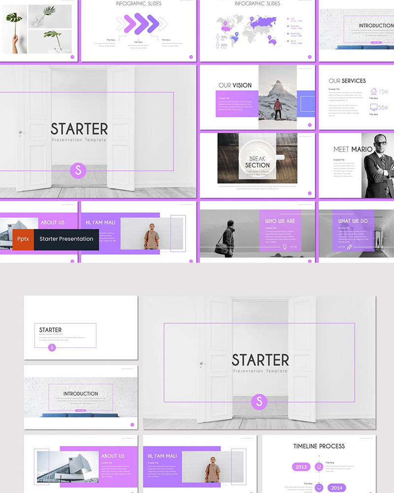Starter PowerPoint template #89312 - TemplateMonster