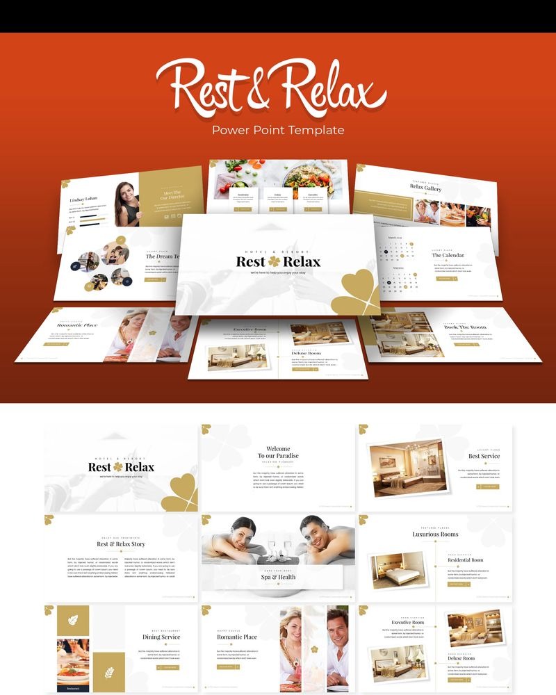 Rest & Relax PowerPoint template #89789 - TemplateMonster