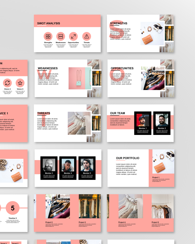 Fashion Presentation PowerPoint template - TemplateMonster