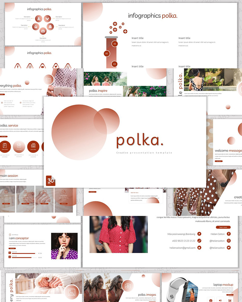 Polka - Keynote template #89905 - TemplateMonster