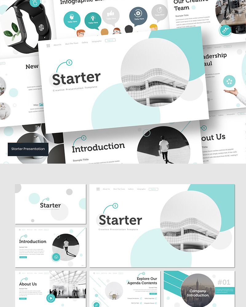 Starter PowerPoint template #89965 - TemplateMonster