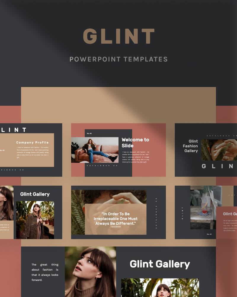 GLINT PowerPoint template #90029 - TemplateMonster