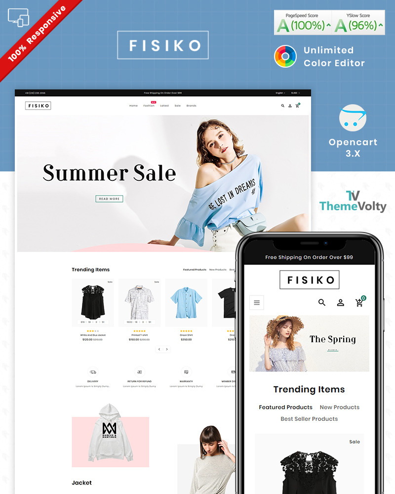 Fisiko Fashion - Mega Fashion Shop OpenCart Template