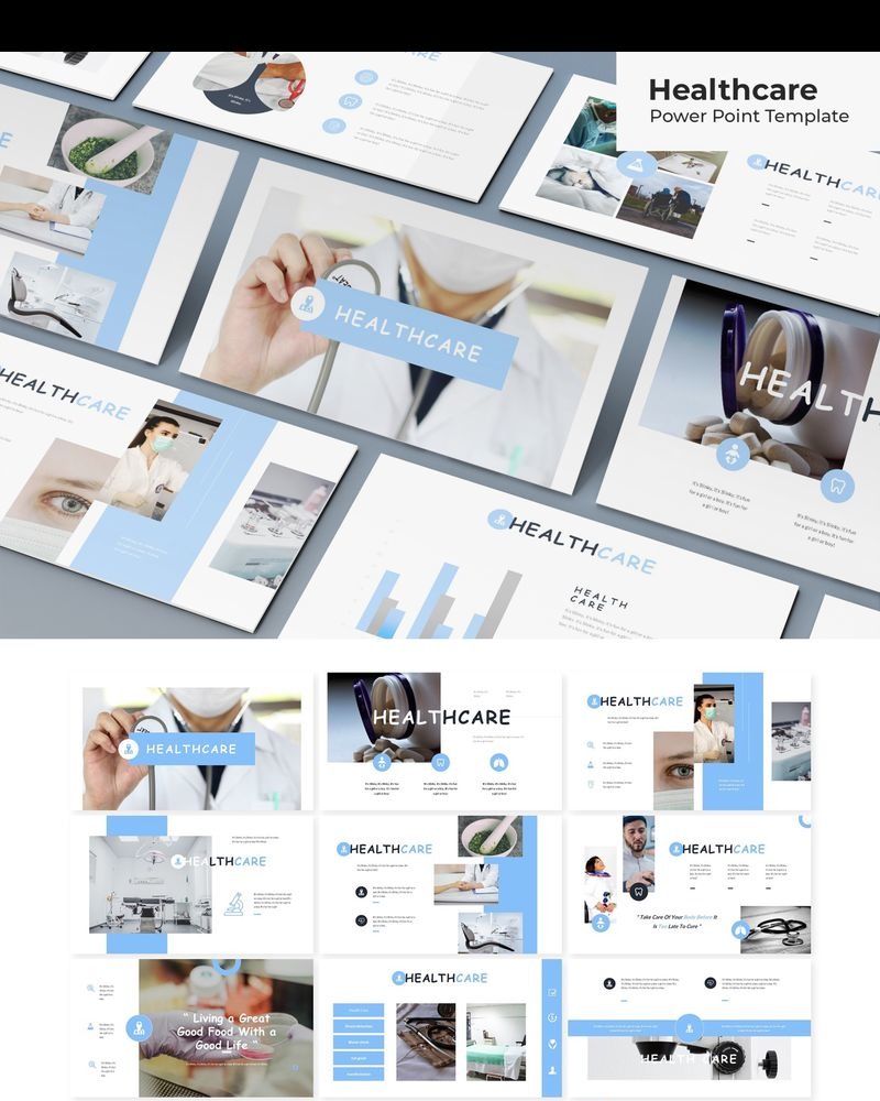 Healthcare PowerPoint template #90388 - TemplateMonster