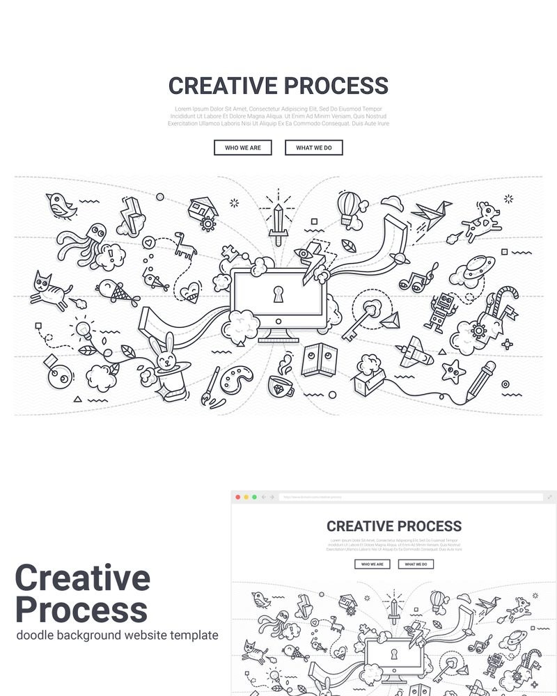 Doodle - Creative Process Background - TemplateMonster