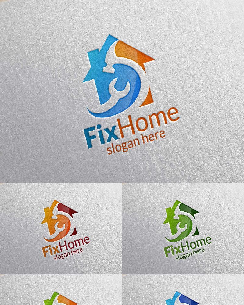 Fix Home 2 Logo Template #90561 - TemplateMonster