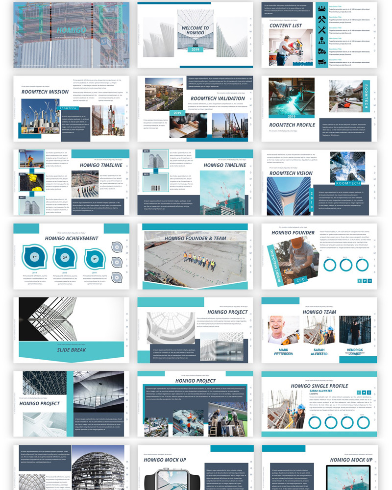 Homigo - Creative Building PowerPoint template