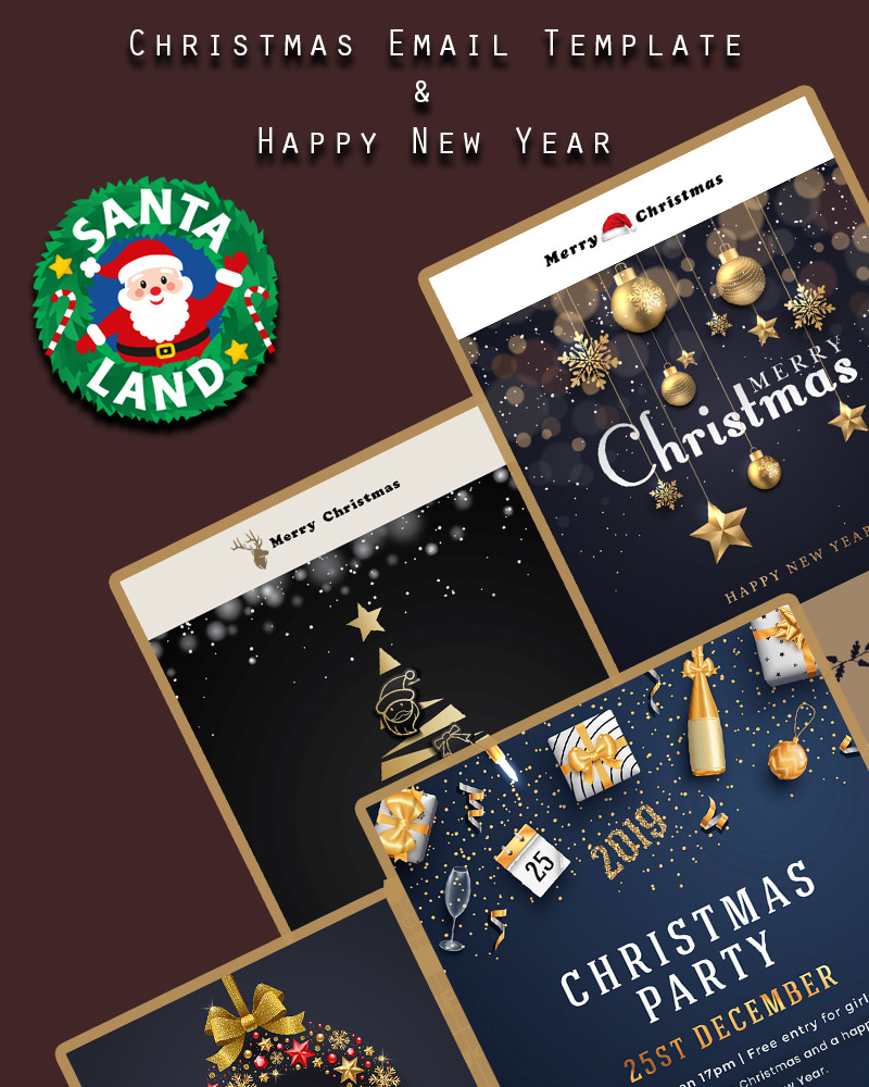 Merry Christmas & Happy New Year Newsletter Template