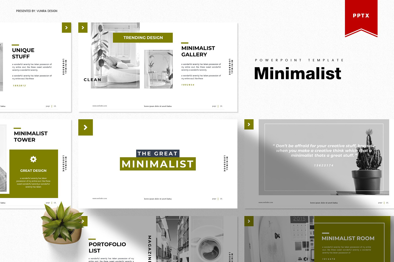 Minimalist | PowerPoint template #90540 - TemplateMonster