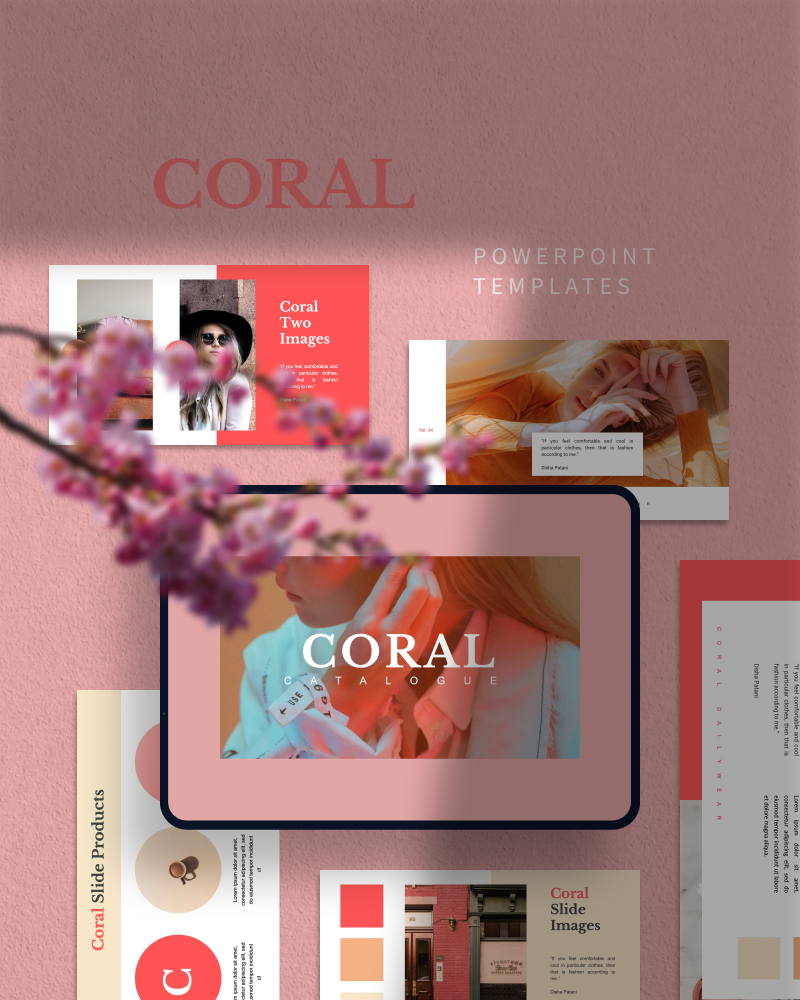 CORAL PowerPoint template #90694 - TemplateMonster