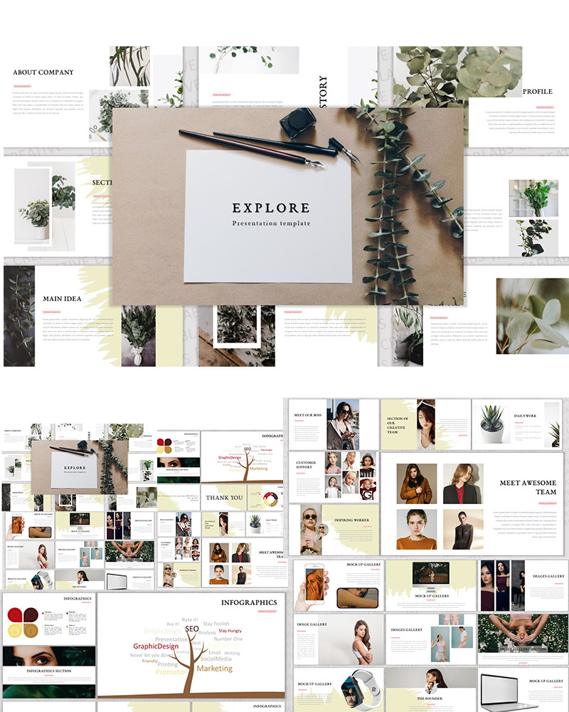 Explore PowerPoint template #90686 - TemplateMonster