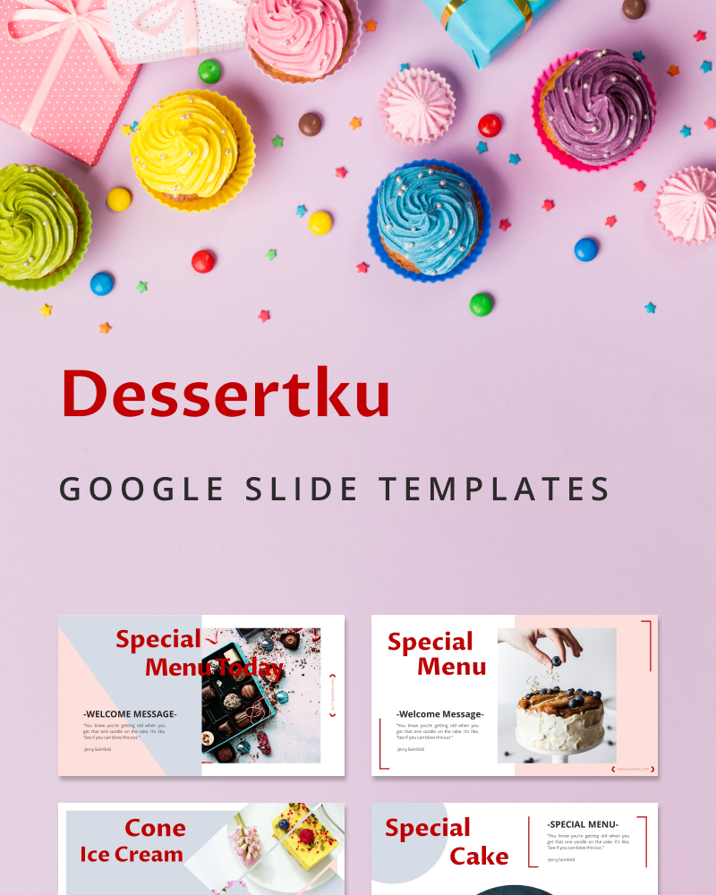 DESSERT Google Slides #90843 - TemplateMonster