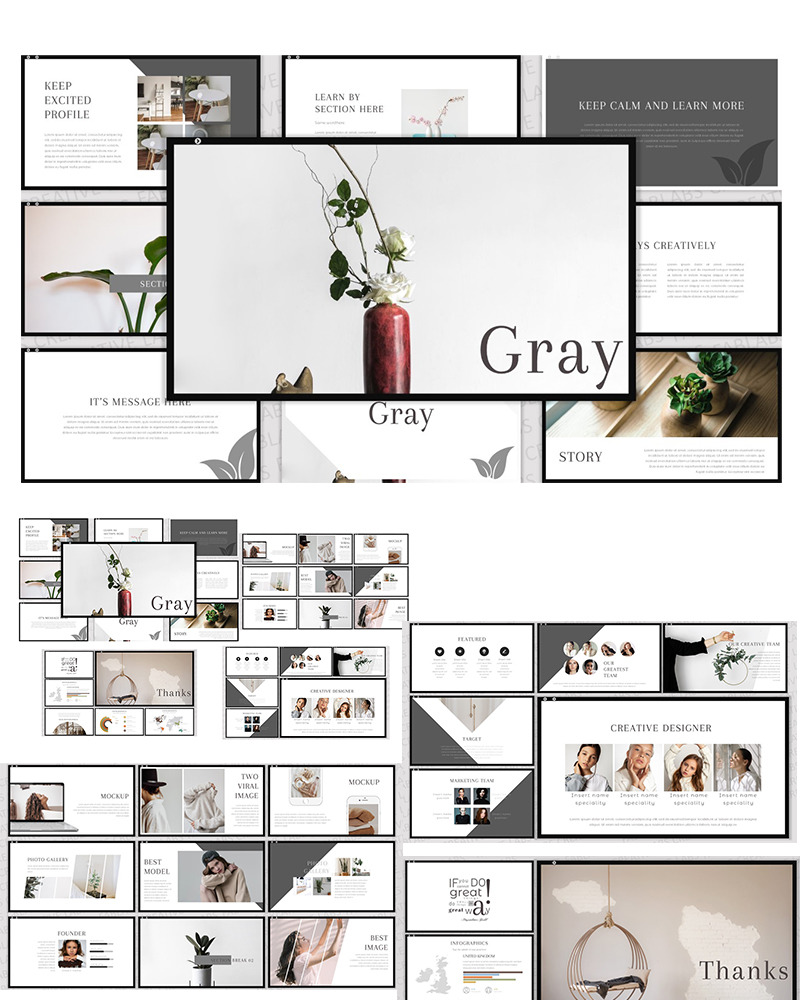 Gray Google Slides #91104 - TemplateMonster