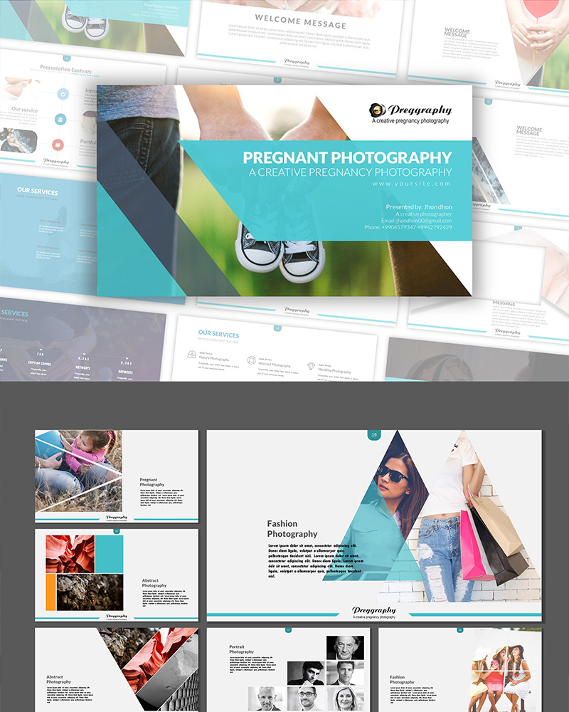 Professional PowerPoint template #91128 - TemplateMonster
