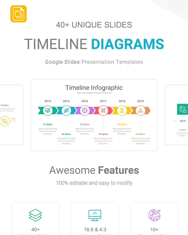 Timeline Diagrams Google Slides #91107 - TemplateMonster