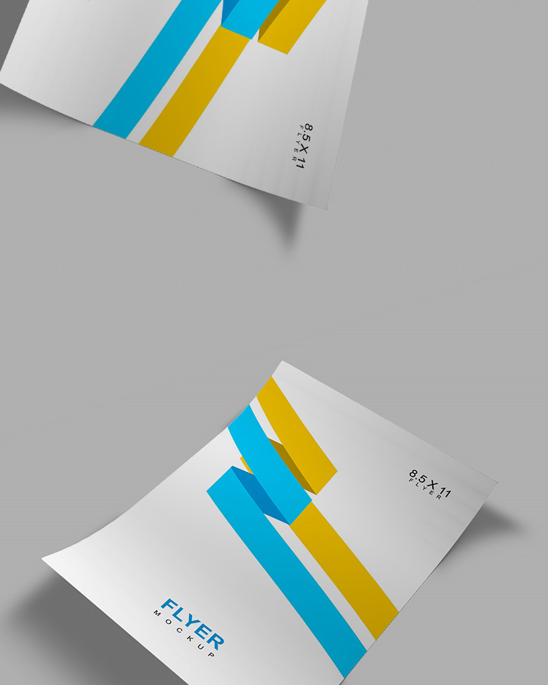 Letter Size Flyer Product Mockup #91247 - TemplateMonster