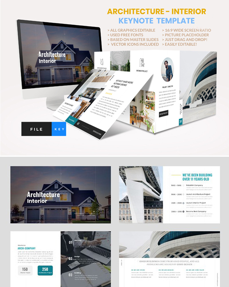 Architecture - Interior - Keynote template - TemplateMonster