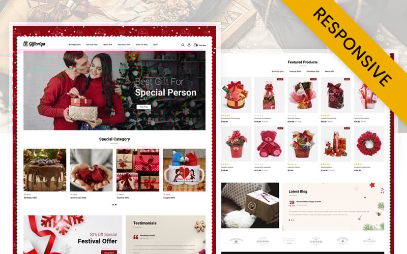 Giftoriya - Gifts Store OpenCart Responsive Template