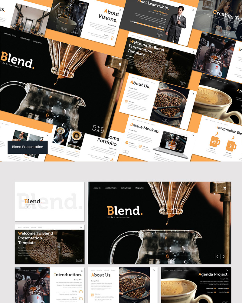 Blend PowerPoint template #91532 - TemplateMonster