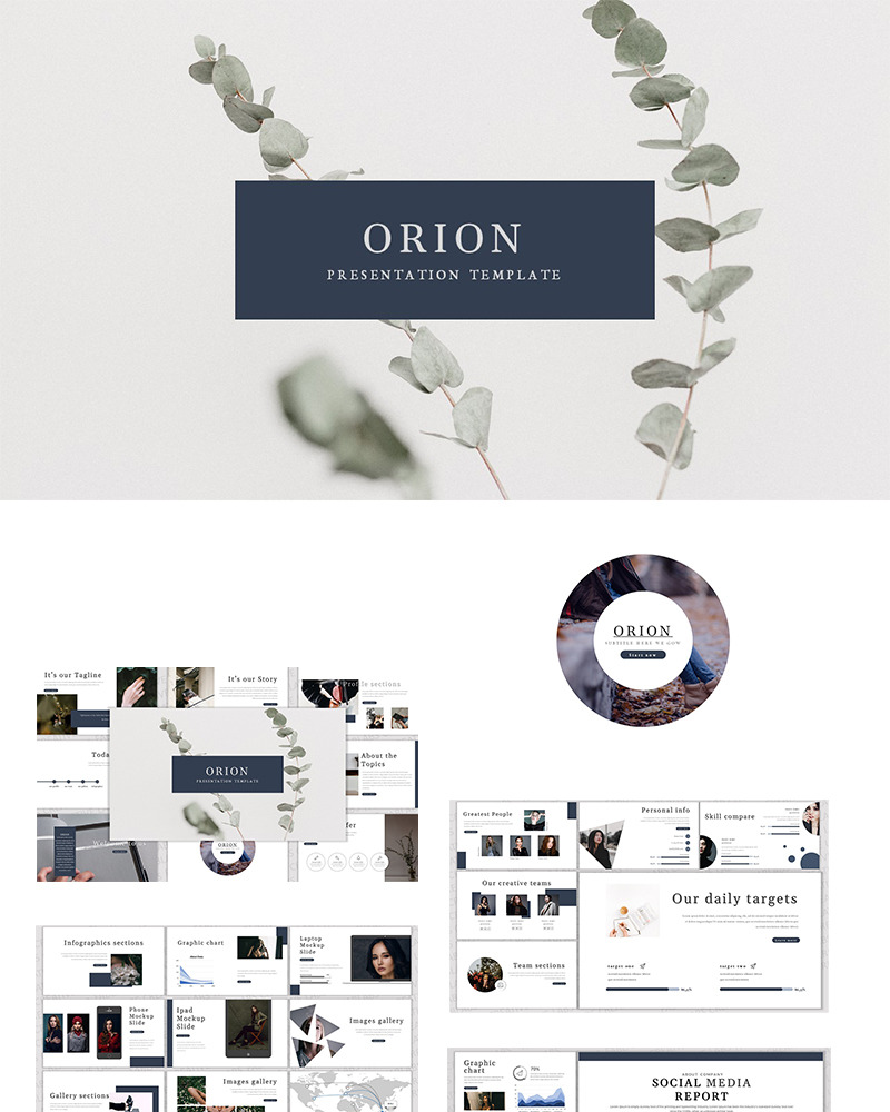 Orion PowerPoint template #91739 - TemplateMonster