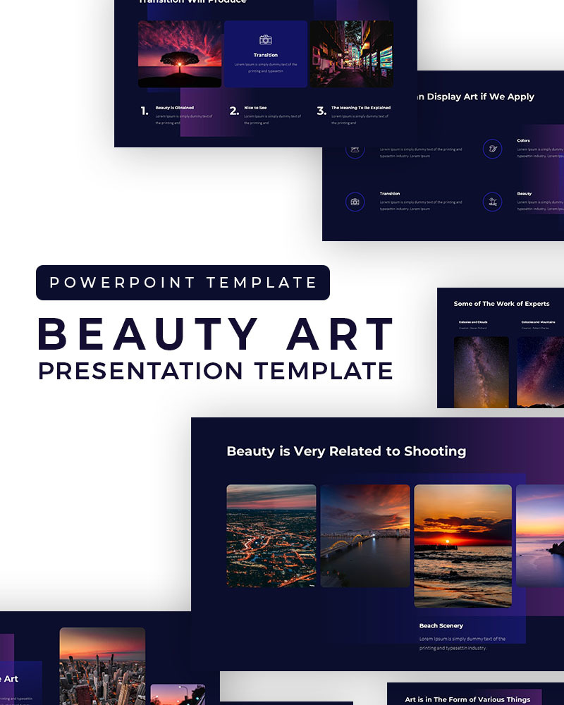 Photography Gallery Presentation PowerPoint template