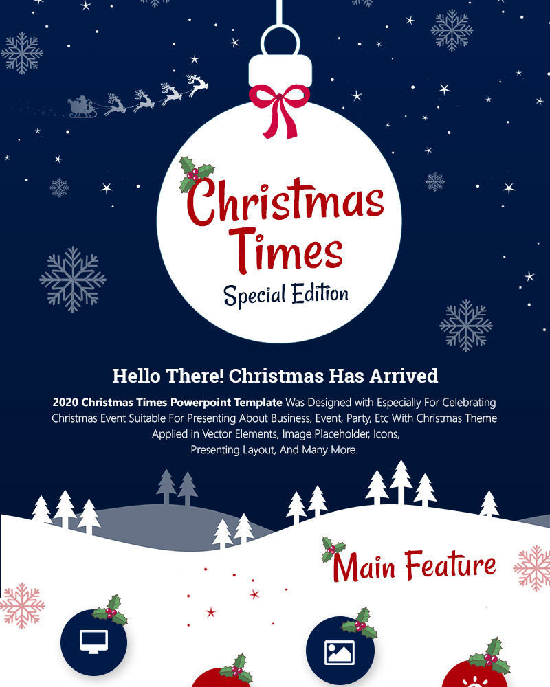 Christmas Times Presentation PowerPoint template