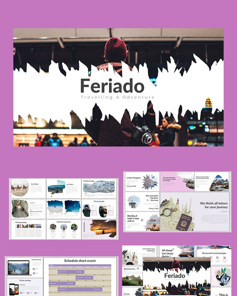 Feriado PowerPoint template #91834 - TemplateMonster