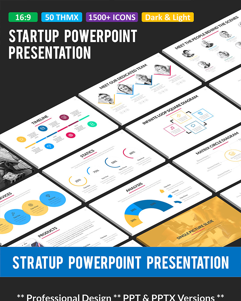 Startup Business PowerPoint template - TemplateMonster