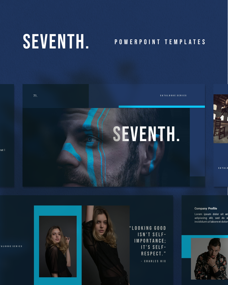 SEVENTH PowerPoint template #92213 - TemplateMonster