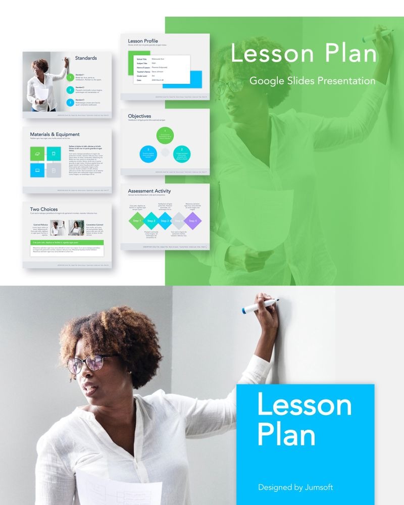 Lesson Plan Google Slides #92494 - TemplateMonster