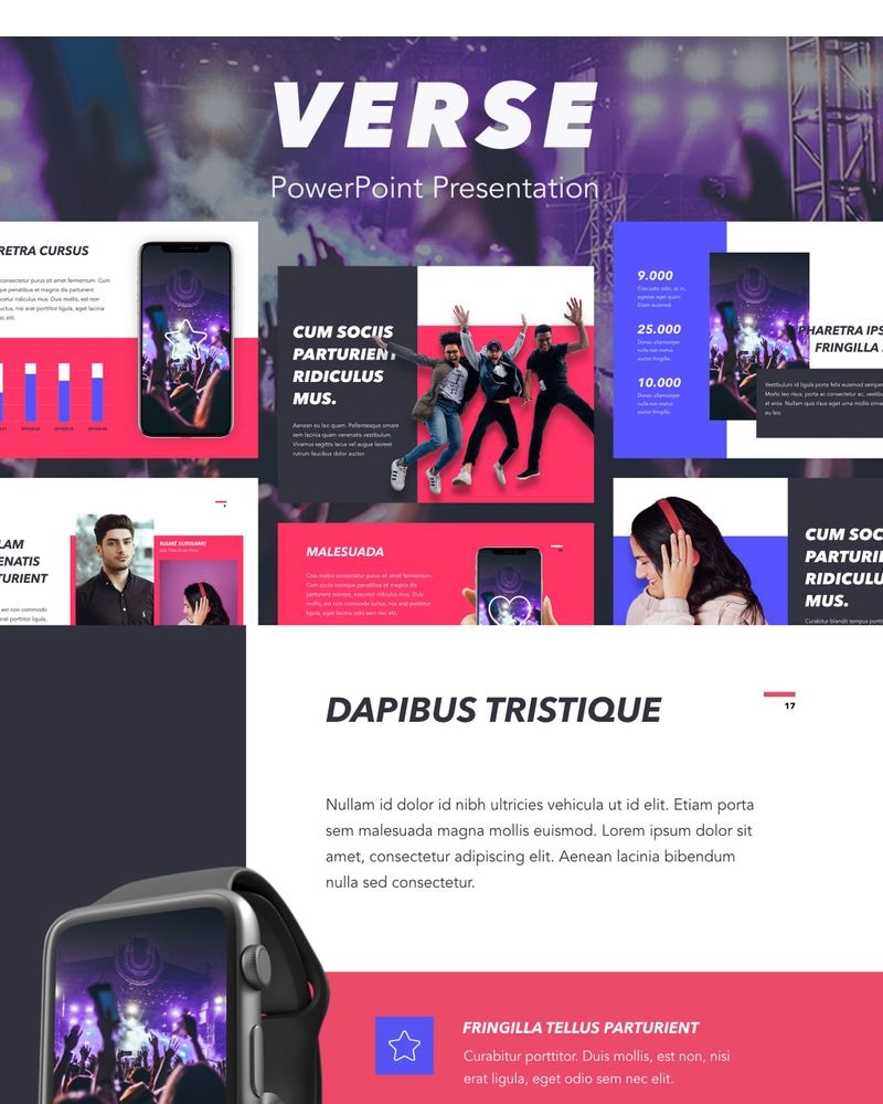 Verse PowerPoint template #92440 - TemplateMonster