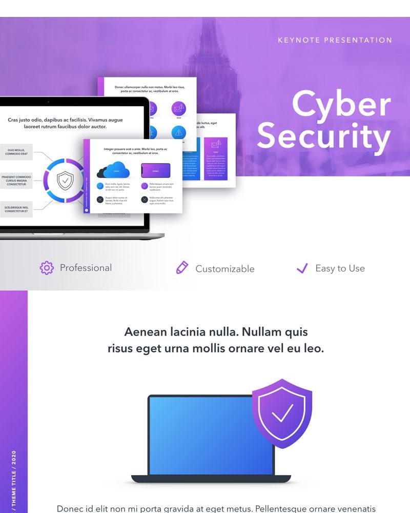 Cyber Security - Keynote template #92796 - TemplateMonster