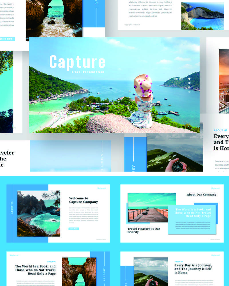 Capture PowerPoint template #93124 - TemplateMonster
