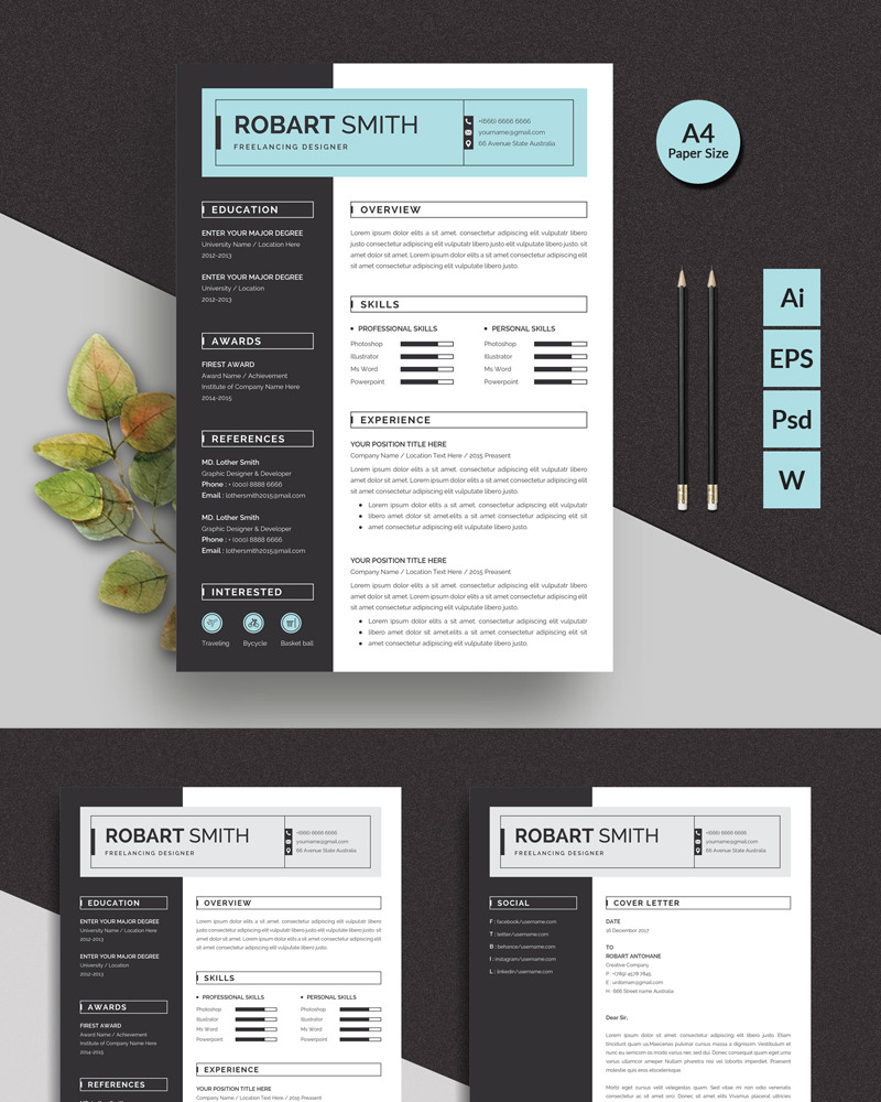 Robart Resume Template #93289 - TemplateMonster