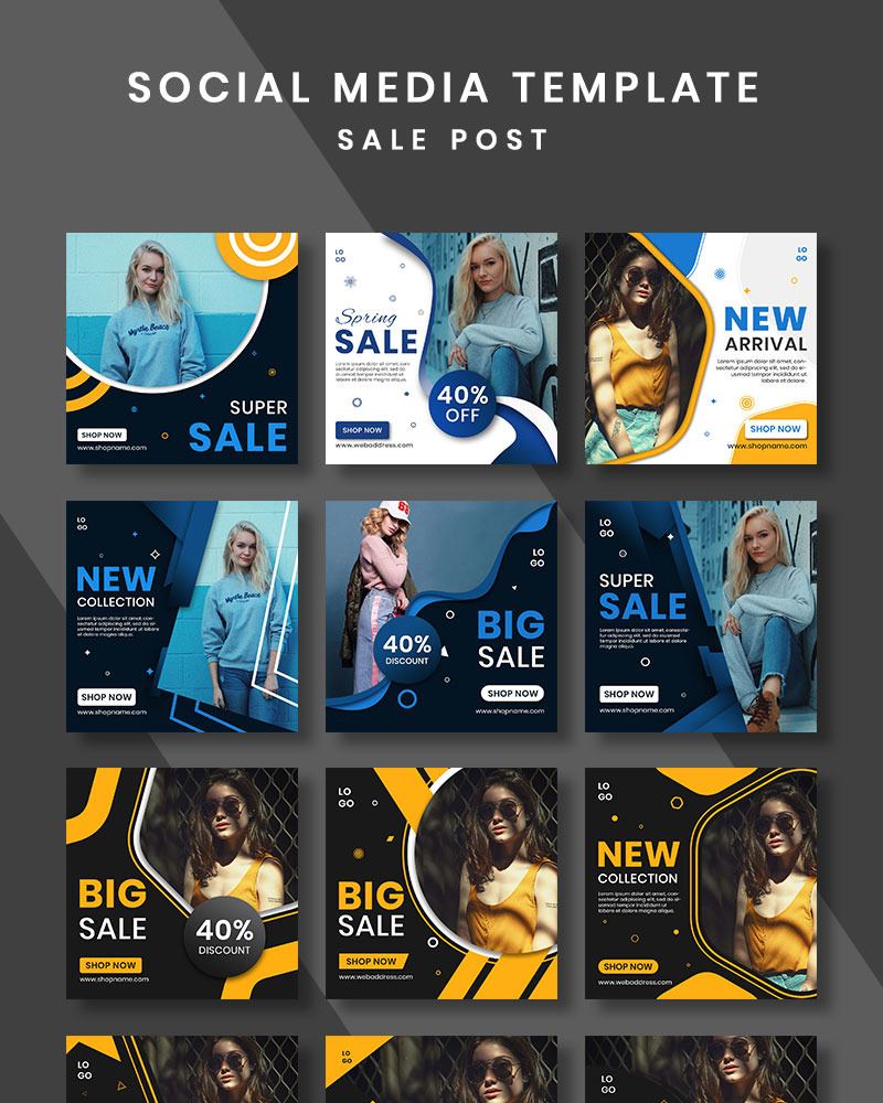 Sale Post Design Social Media Template - TemplateMonster