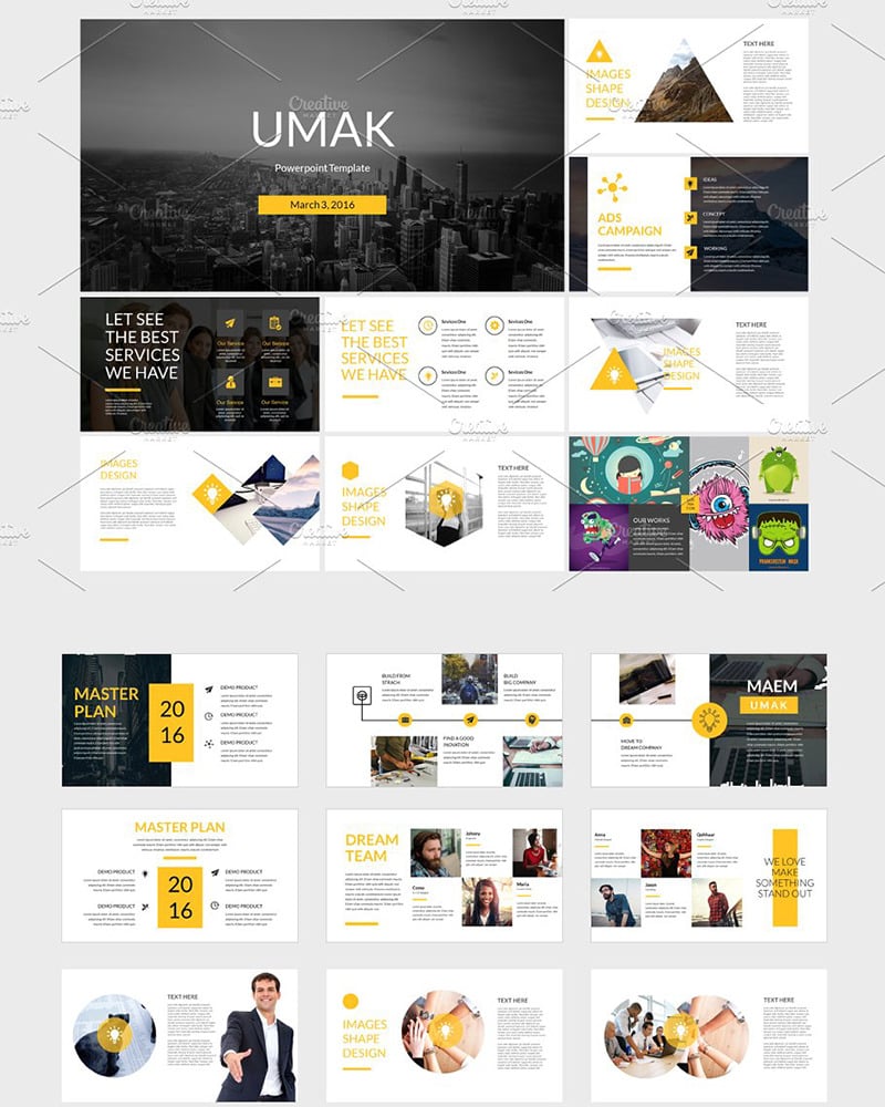 Umak PowerPoint template #93947 - TemplateMonster