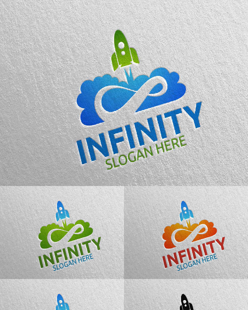 Infinity Rocket Design 43 Logo Template - TemplateMonster